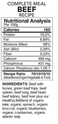 BACK2RAW Complete Beef 12lb BOX – The Raw Connoisseurs